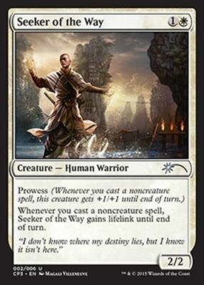 SEEKER OF THE WAY x 1 NM Magic mtg Alternate Art White *FOIL* | eBay
