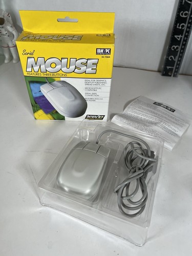 1998 Interact Serial 3 Button Mouse SV-708A Box Computer IBM PC New | eBay