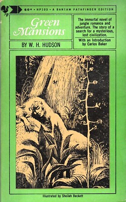 Green Mansions by Hudson 1965 Vintage Paperback Book Bantam Pathfinder ...