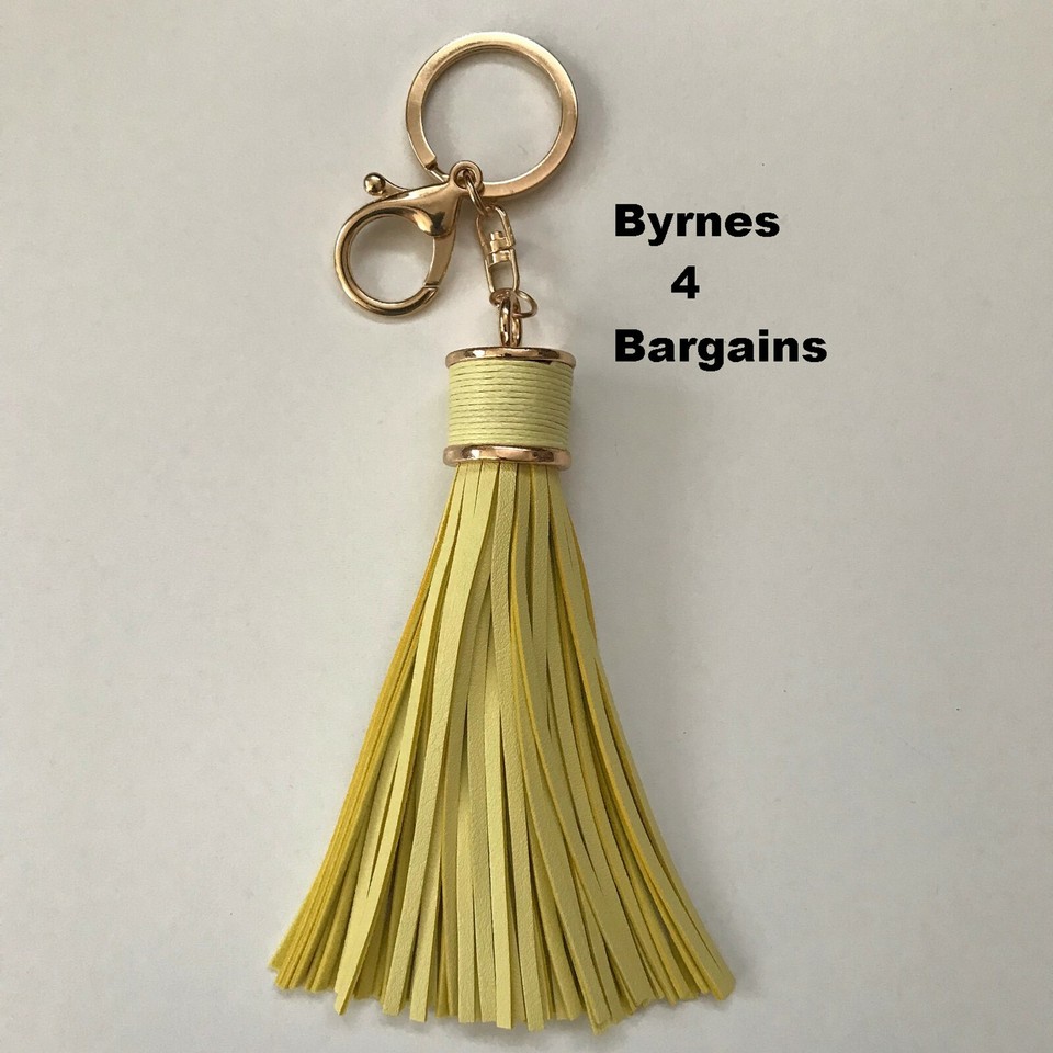 Tassel Handbag Key Chain Key Ring Faux Leather Handbag Accessories Gift ...