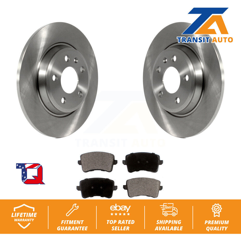 Rear Disc Brake Rotors And Ceramic Pads Kit For Audi Q5 A4 Quattro A5 ...