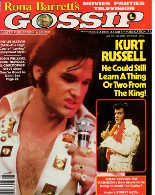 Kurt Russell as Elvis Presley COVER ONLY Magazine Photo Clipping 1 page ...