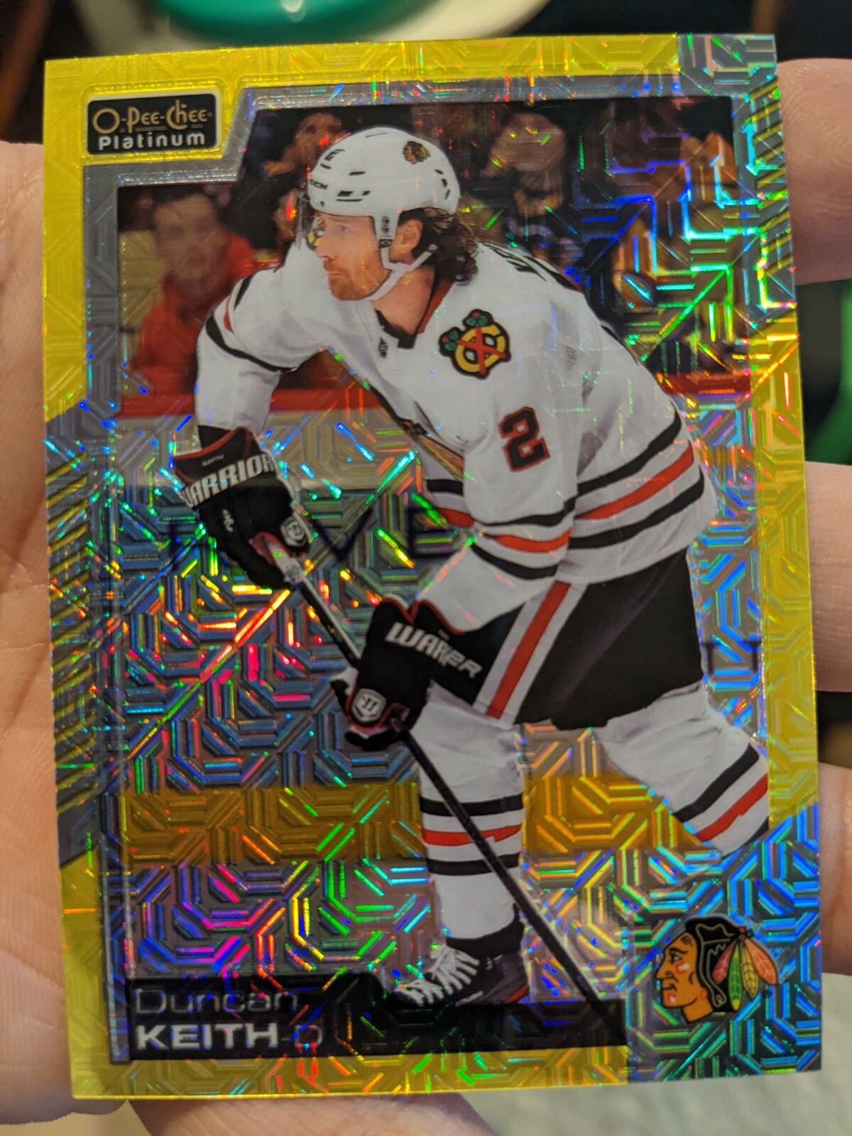 2020-21 OPC Platinum Yellow Traxx Parallel Duncan Keith #75 Chicago ...