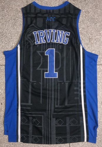 Adult Black color With the pattern on the back Kyrie Irving Duke #1 ...