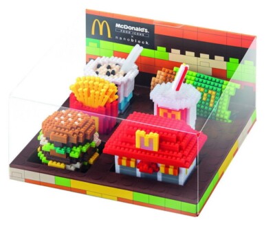 Nanoblock x Mcdonald's Food Icon Limited Edition Set of 6 w Display Box ...