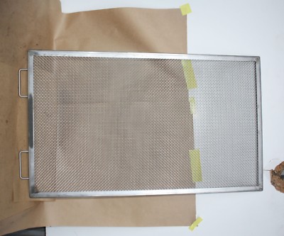 Fabricated stainless steel approx 5mm woven wire mesh screen drain 630 ...