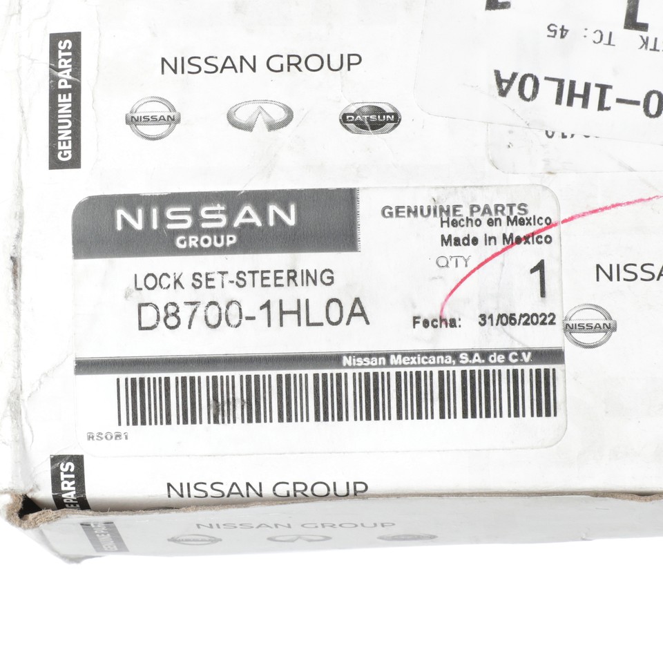 NEW OEM Nissan 2012-2019 Versa Ignition Lock Cylinder Switch Key D8700 ...