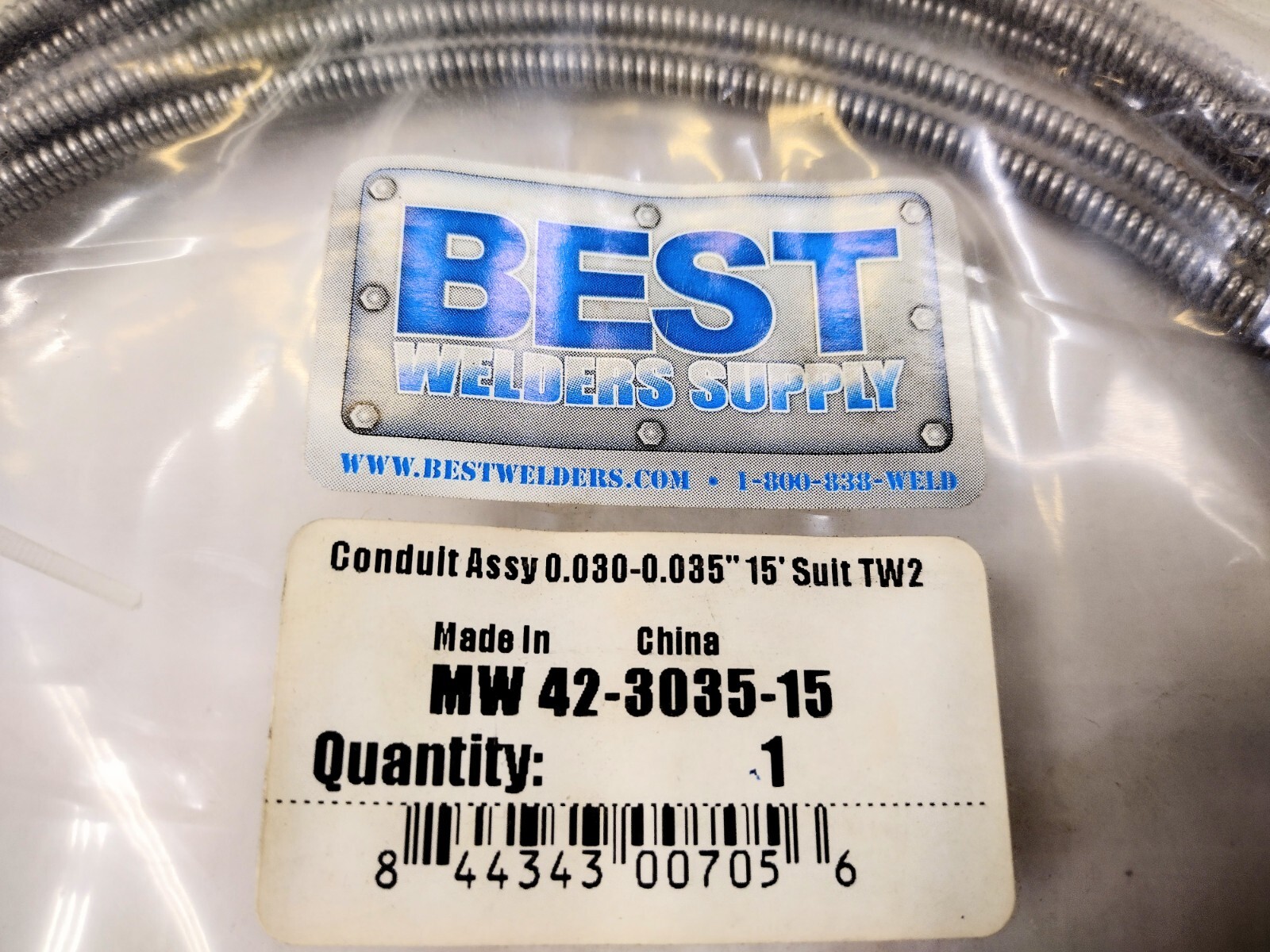 MW42-3035-15 MIG GUN WIRE CONDUIT .030-.035X15' | eBay