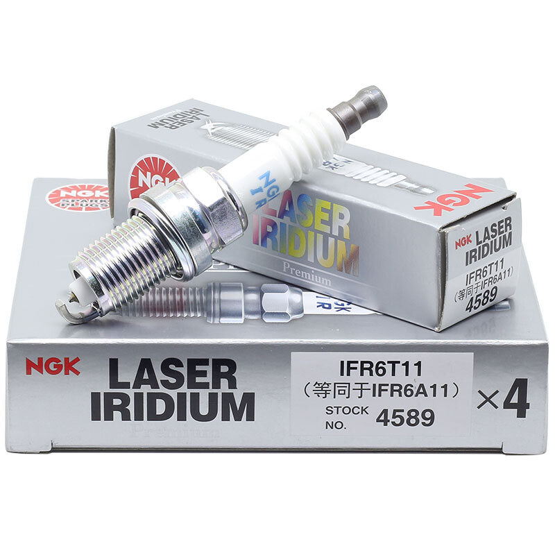 4 Laser Iridium Spark Plugs NGK IFR6T11 4589 For Camry Lexus ES300 ...