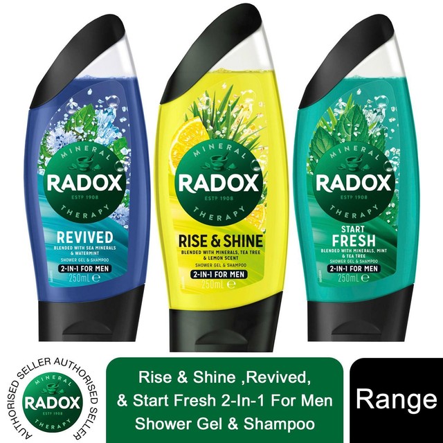 RADOX Men Feel Strong MINT & Tea Tree 2in1 Shower GEL 250ml for sale ...