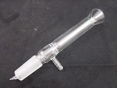 Chemglass Glass Vacuum Filtration Adapter 24/40 #3 Stop 220mm 31mm ID ...