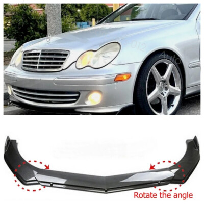 Carbon Style For Mercedes w203 Front Bumper Lip Spoiler Splitter Body ...