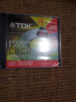 TDK CD-RW Media 10x- High Speed (1-Pack) (Discontinued by Manufacturer ...