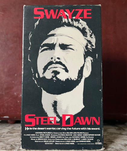 Steel Dawn (1987) - VHS - Vestron Video Release - Patrick Swayze Post-Apocalypse | eBay