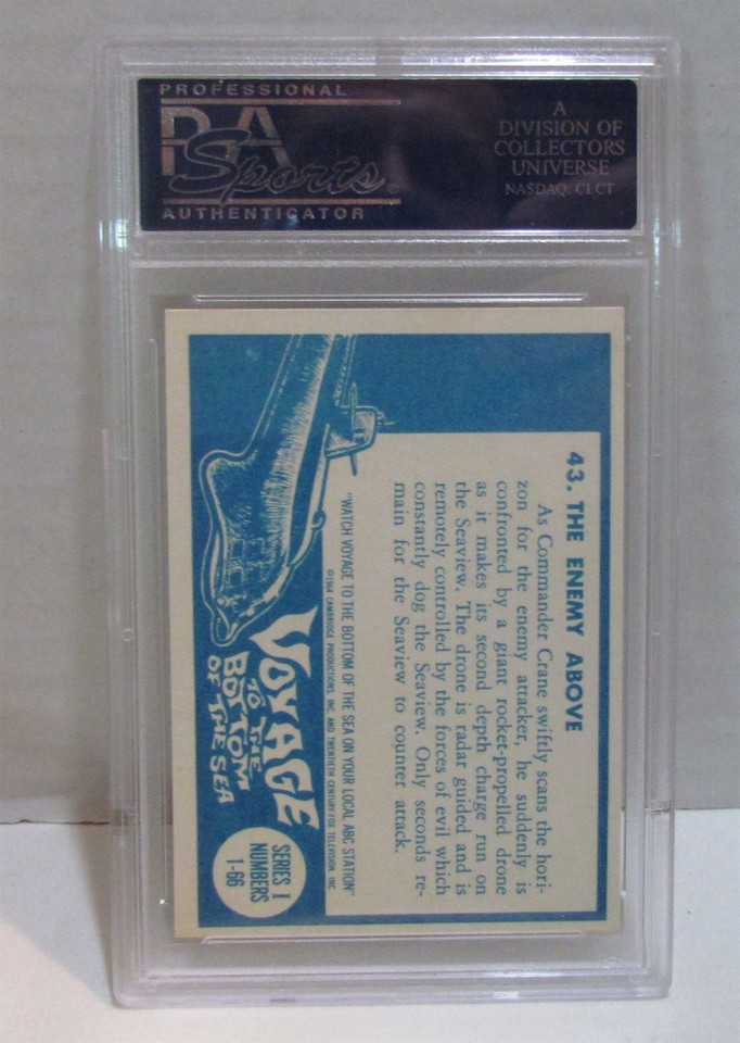 1964 Donruss Voyage to the Bottom of the Sea #43 The Enemy Above, PSA 6 ...