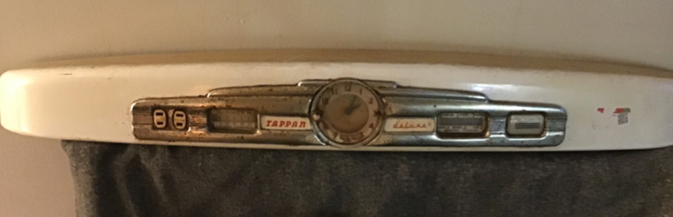 Vintage 1950s Tappan Deluxe Gas Stove Oven Control Panel With Clock | eBay