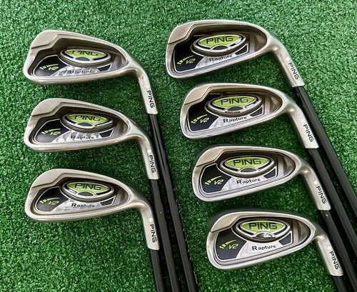 PING Rapture V2 Iron Set 4-PW White Dot, Senior-Flex TFC 939i, Men's ...