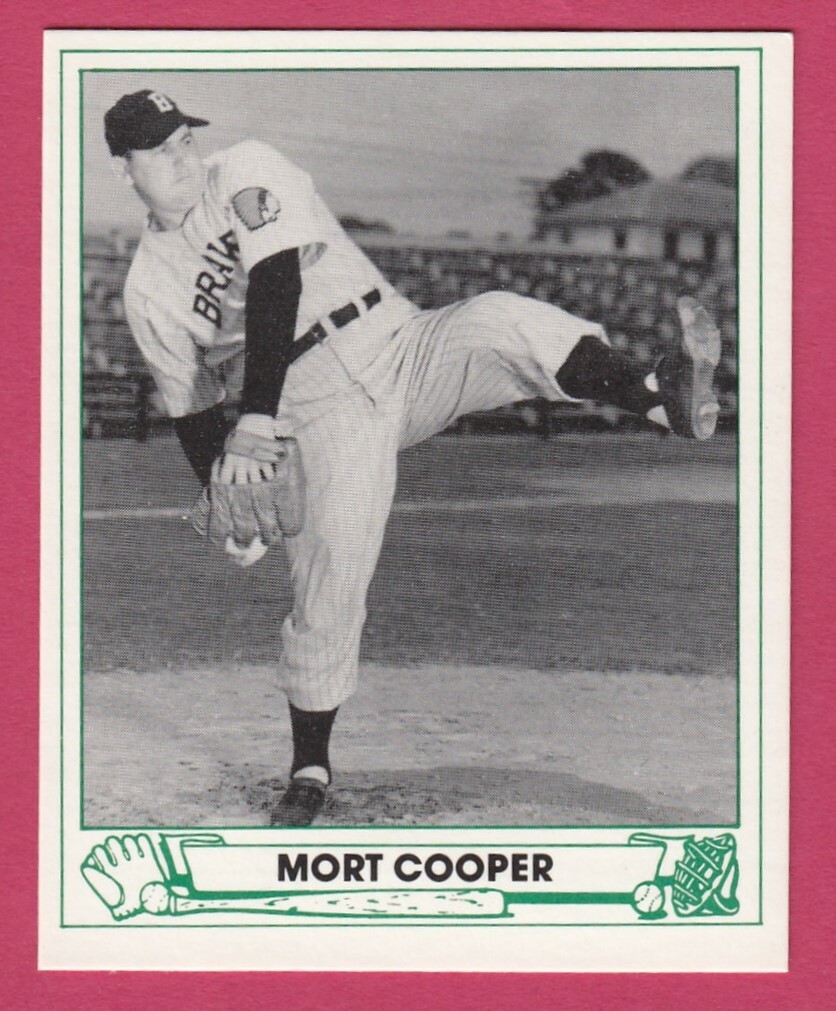 1946 Playball Baseball Card # 34 Mort Cooper -- Boston Braves | eBay