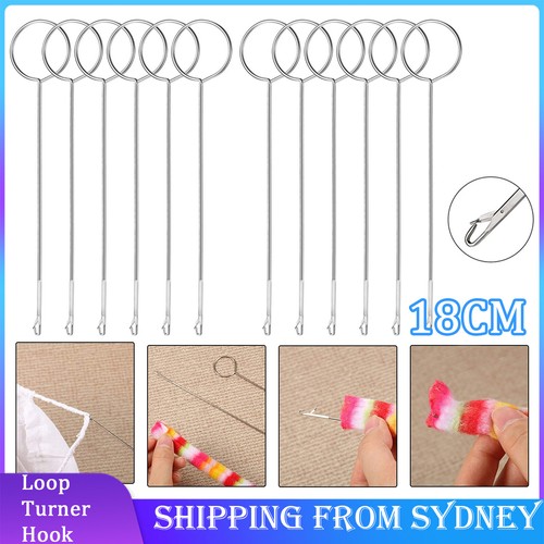 18CM Loop Needle Hooks Needlework Tool Turning Fabric Tubes Straps ...