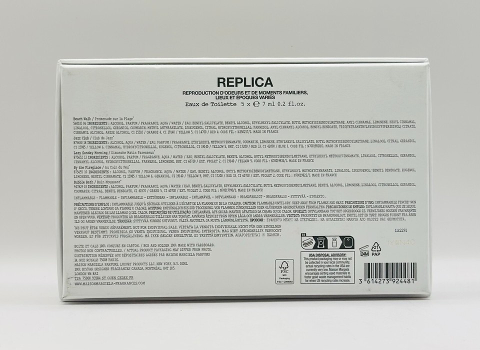 Maison Margiela REPLICA' Mini Coffret Set NEW 5 .20 oz. each | eBay