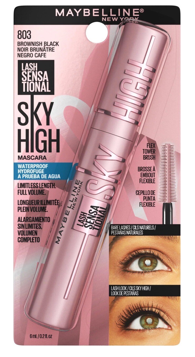 1 Maybelline Lash Sensational Sky High Mascara Waterproof New #802 Very ...