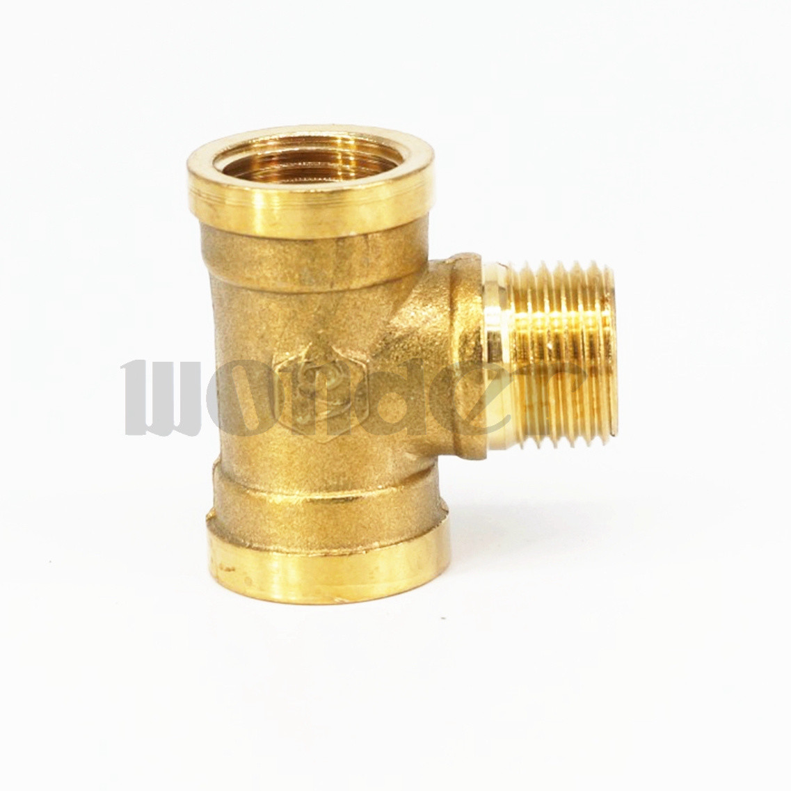 2pcs 1/2" BSP Male x Female x Female Tee 3 Way Brass Pipe Fitting ...