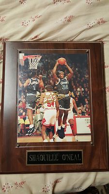 Shaquille O'Neal Autographed 8 X 10 plaque | eBay