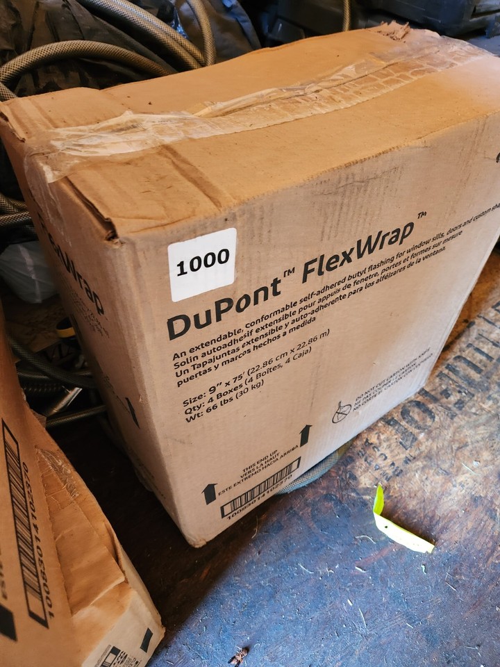 Dupont Flex Wrap 1 Roll 9 x 75 New Windows and Doors Flex Tape | eBay
