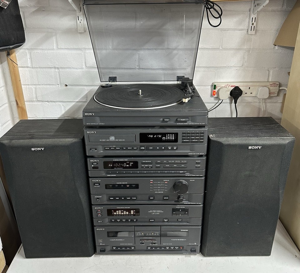Sony HST D305 Hi-fi System CD, Cassette, Radio & Turntable. CDP M12 PS ...