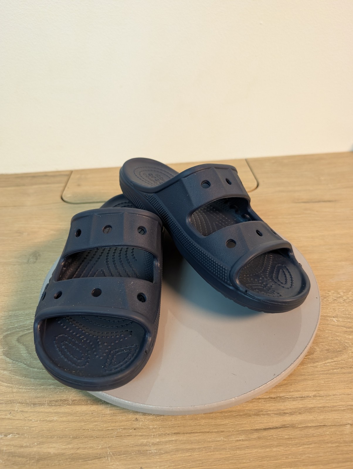 Iconic Crocs Classic Sandals Blue Comfort Size 7 Wome… - Gem