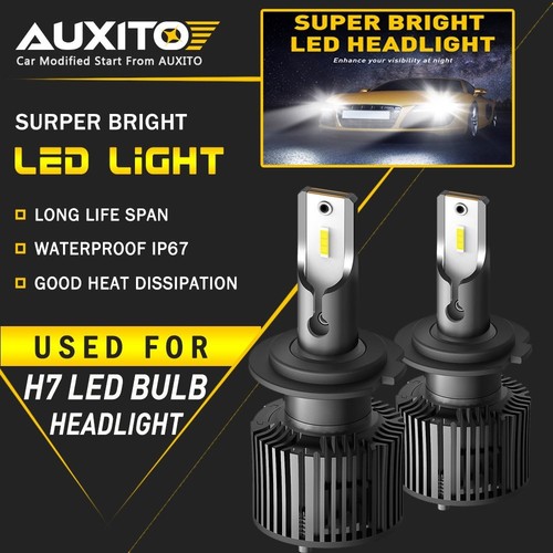 2X H7 120W 16000LM Car LED Headlight Bulbs Conversion CSP Kit 6000K ...