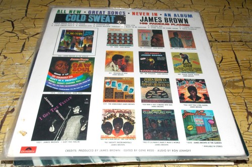 JAMES BROWN & HIS FAMOUS FLAMES COLD SWEAT PART 1&2 POLYDOR LP #PD1020 ...