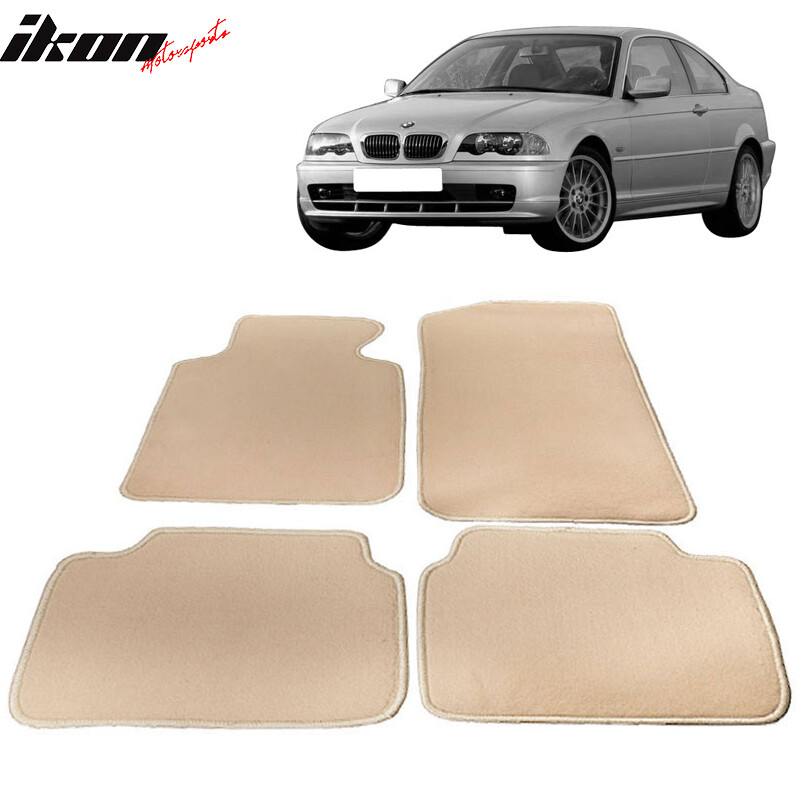99-06 E46 M3 Floor Mats Carpet Front & Rear Beige 4PC - Nylon FOR: (BMW ...