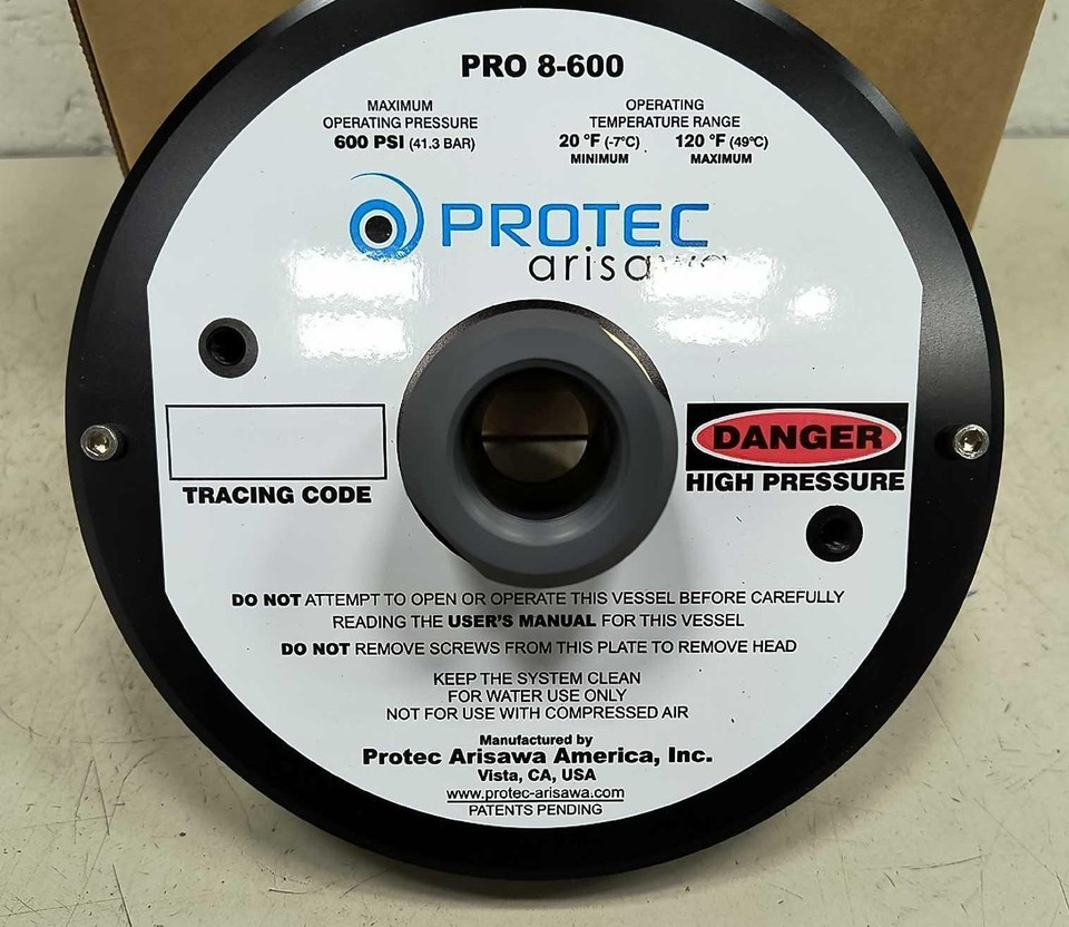 New in Box Protec Arisawa Pro 8-600 8" Filter Housing End Cap | eBay