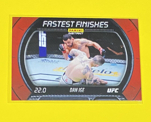 2022 Panini Instant UFC Dan Ige FASTEST FINISHES 1/162 SP Featherweight ...
