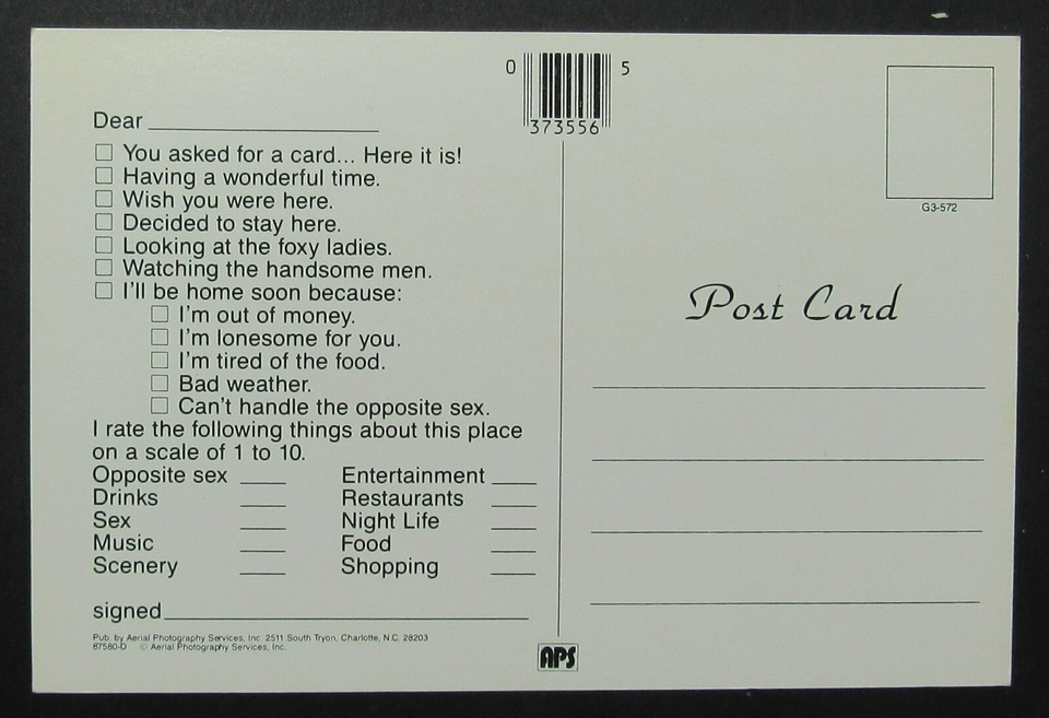 I Love Heart Georgia Lazy Card Check the Boxes Vintage Postcard ...