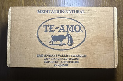 Te-Amo Tobacco Wood Cigar Box | eBay