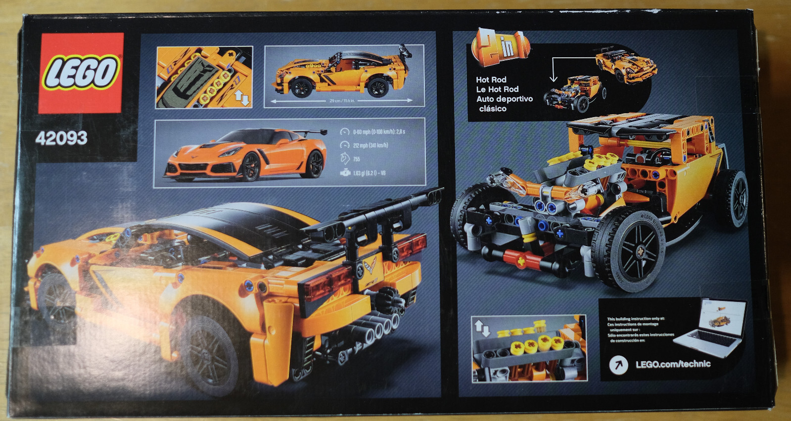 LEGO 42093 Chevrolet Corvette ZR1 Technic New In Box
