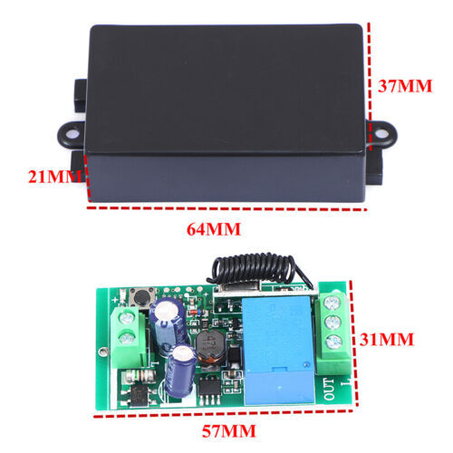 433MHz AC 110V 220V 1CH Wireless Remote Control Switch Module Receiver ...