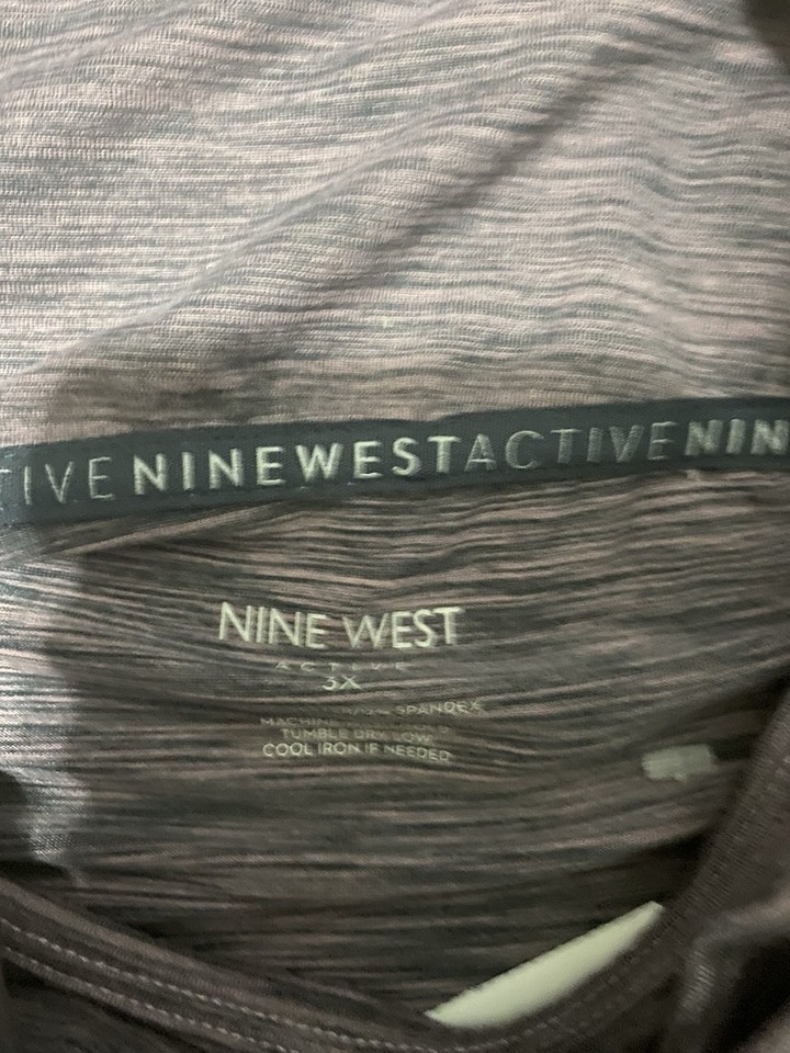 Nine West Active Stretch Top Cowl Neck Pullover 3X Purple For Women | eBay