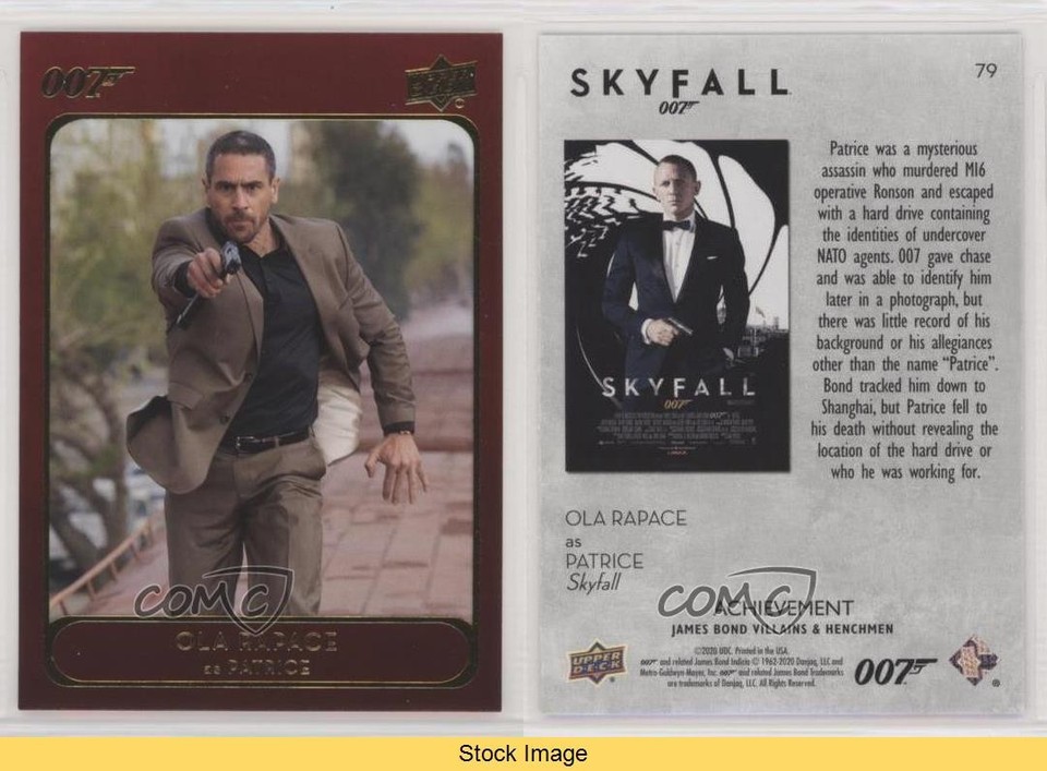 2020 James Bond Villains & Henchmen Skyfall Red as Patrice Ola Rapace ...