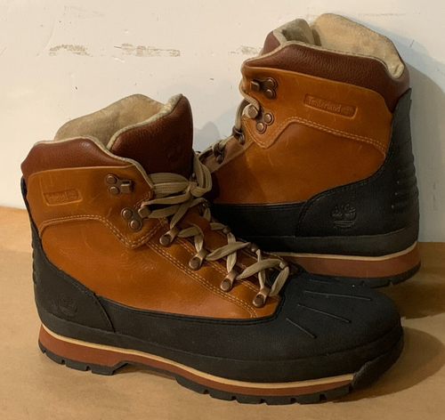 Mens Size 10 Timberland Euro Hiker Shell Toe Boots Tobacco Brown A18DD ...