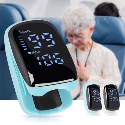 Oximeter Pulse Fingertip SpO2 Heart Rate Monitor Blood Oxygen ...