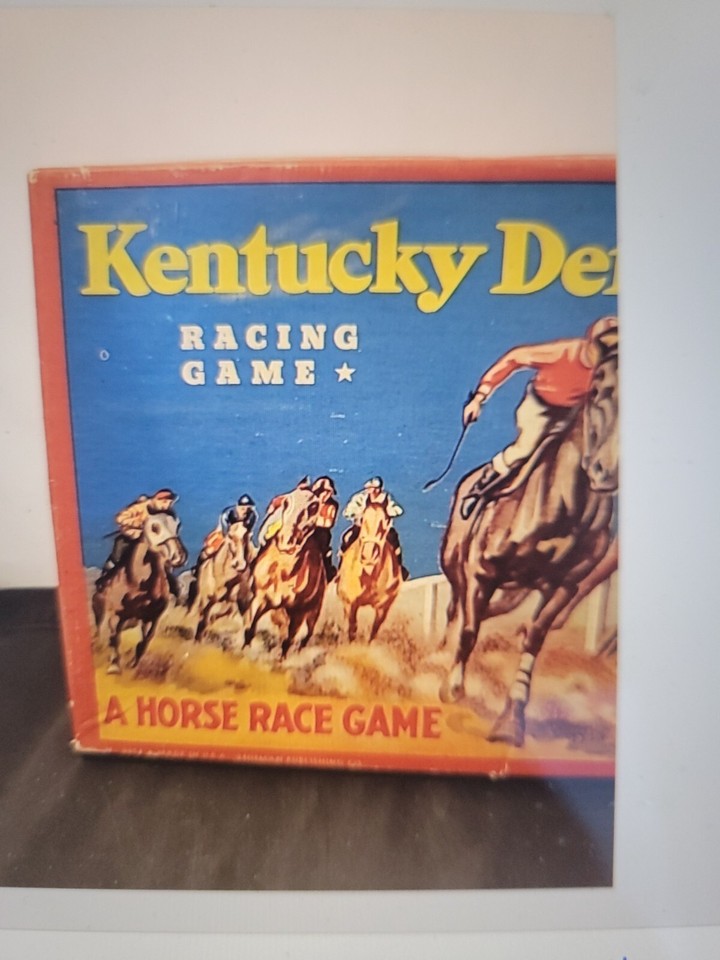 Vth 1938 Kentucky Derby Racing Game Missing A Horse No. 2956 Whitman ...
