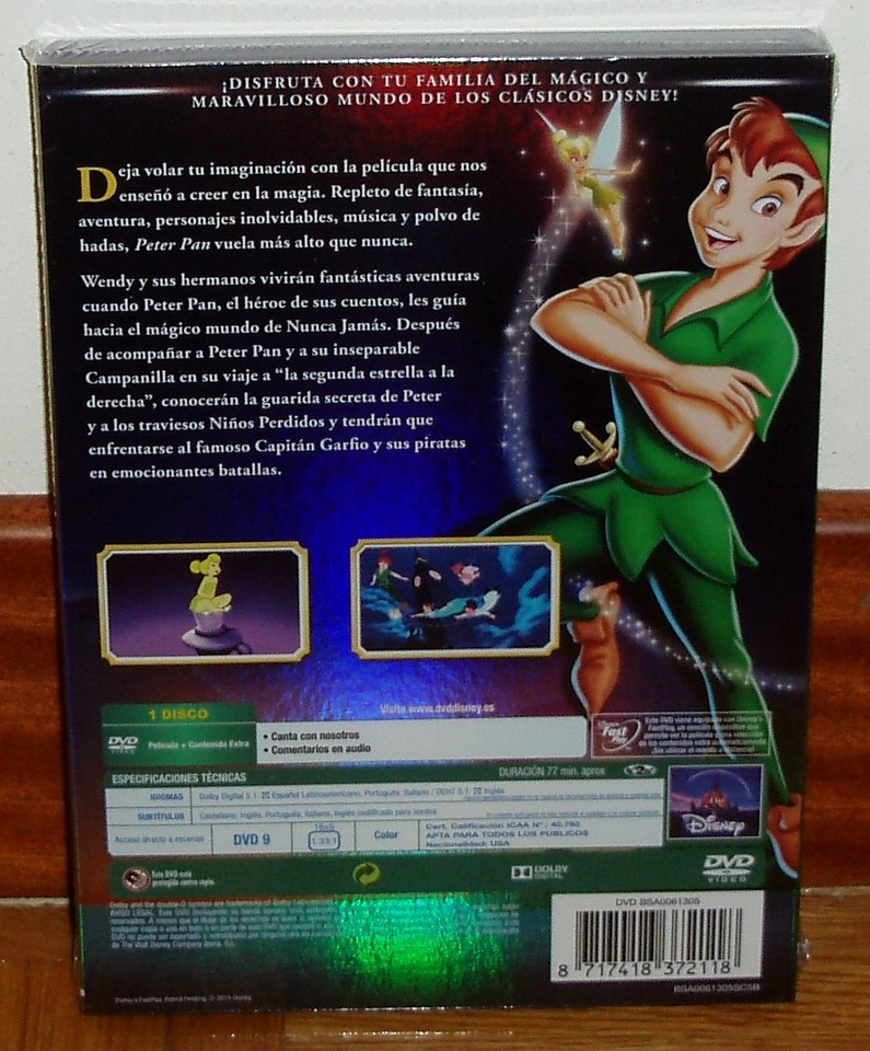 Peter Pan Classic Disney Nº 14 DVD New Slipcover Sealed Animation R2 | eBay