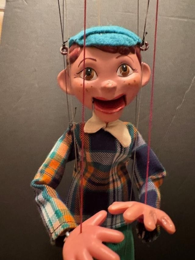 Vintage Pelham Puppet Marionette Small Boy Puppet Mouth Open & Closes Nice | eBay