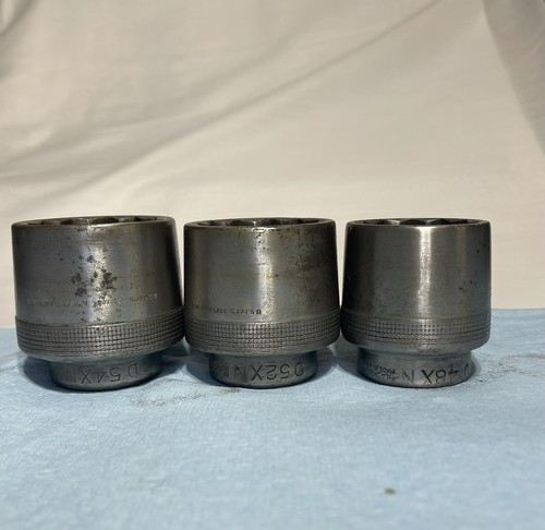 Vntg Blackhawk USA 3/4 Drive 12pc. Socket Set Push Through Ratchet and ...