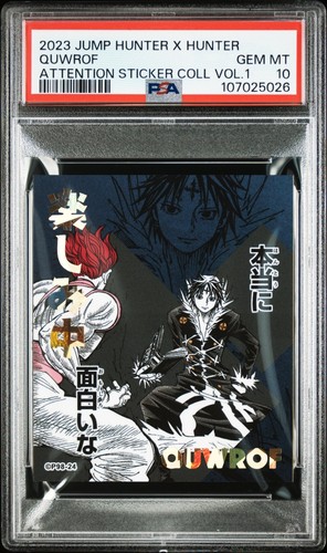 [PSA10] Chrollo Hunter x Hunter Attention Sticker Collection Vol.1 | eBay