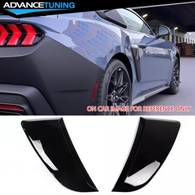 For 24-25 Ford Mustang IKON Rear Side Fender Air Vent Scoop Trim ABS ...