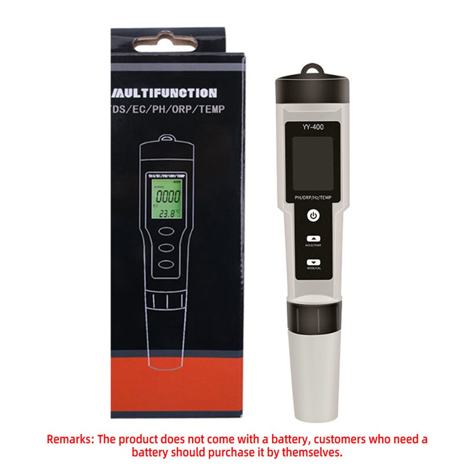 Digital LCD PH/TDS/EC/ORP/TEMP/Salinity Water Quality Tester Meter Pen ...